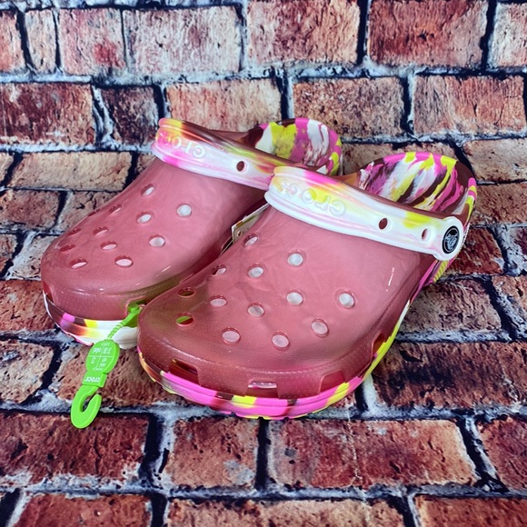 CROCS | Shoes | Crocs Classic Translucent Marbled Clog | Poshmark